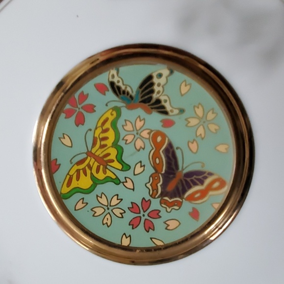Antique | Kitchen | Antique Cloisonne 24 Kt Gold Trim Plate | Poshmark